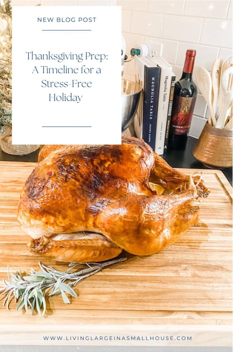 Living Large In A Small House, LLC | Thanksgiving Prep: A Timeline for ...