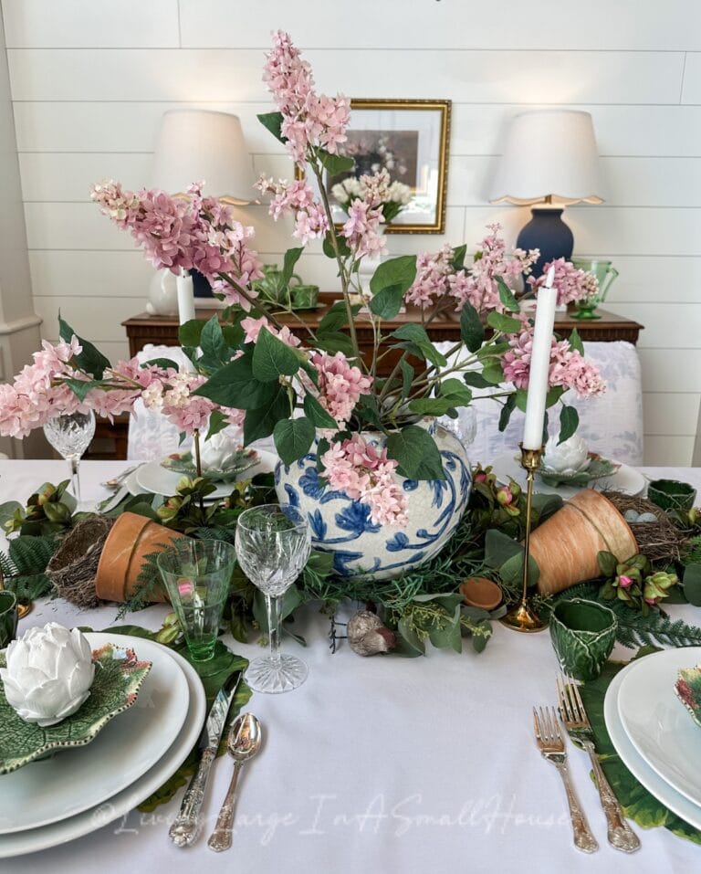 Creating a Whimsical Faux Flower Tablescape | Living Large In A Small ...